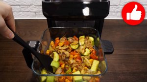 Это Лучшая курица с овощами  Которую Я пробовала! Готовлю только так! Ужин в аэрогриле!