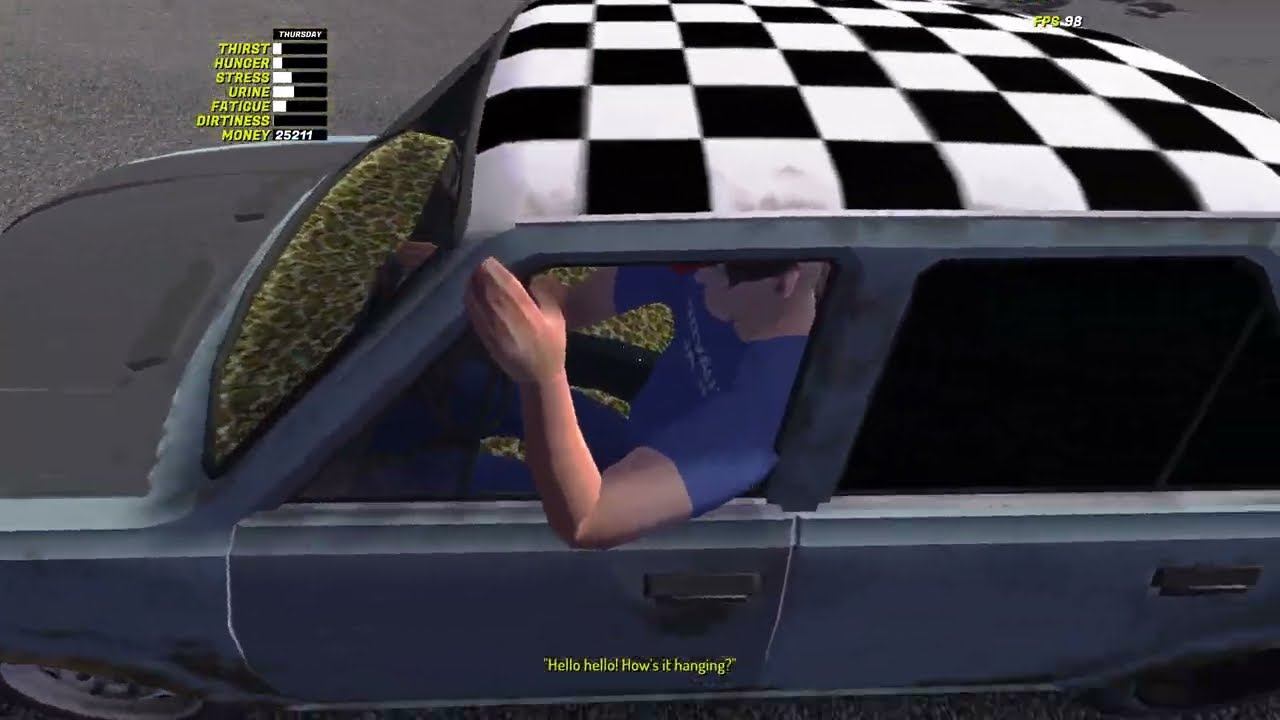 My Summer Car - Strange man in the window. I picked up a drunken Uncle on the road.