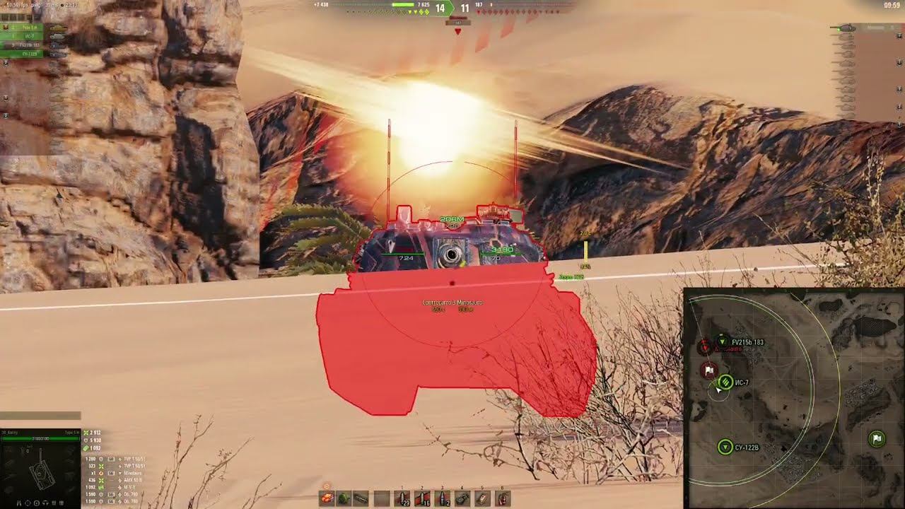 Map: Desert. Panzer: Type 5 Heavy. Arcade: Torpedo strike