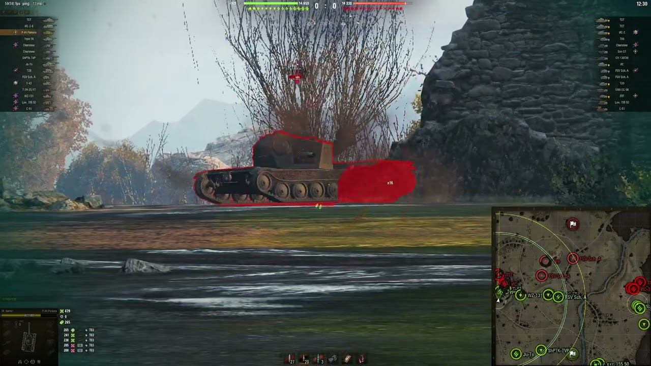 Map: Redshire. Panzer: Pantera P44