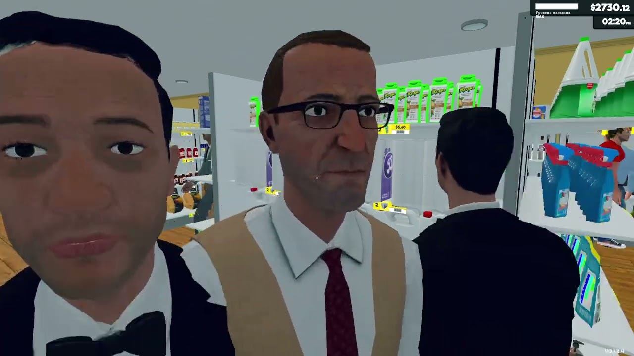 Supermarket Simulator - Магазин слишком популярный, пора продавать.