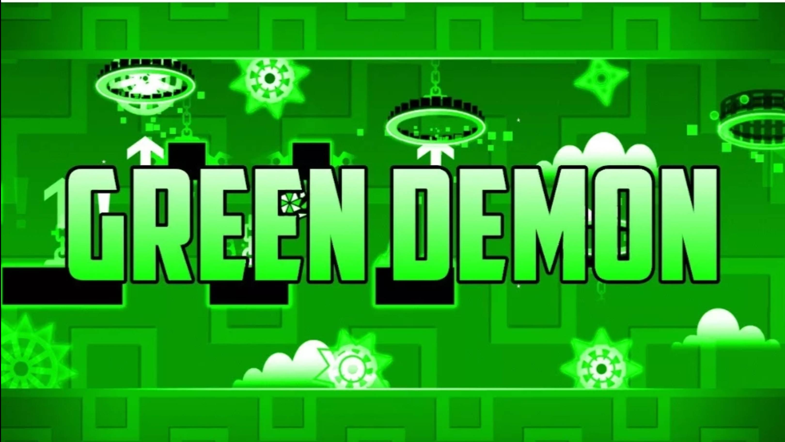 Прохождение демона "Green demon". Geometry dash.