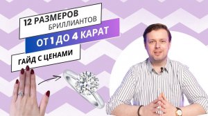 Выбираем размер бриллианта в каратах | Сравнение 1, 2, 3 и 4 карата на руке #бриллиант #кольцо