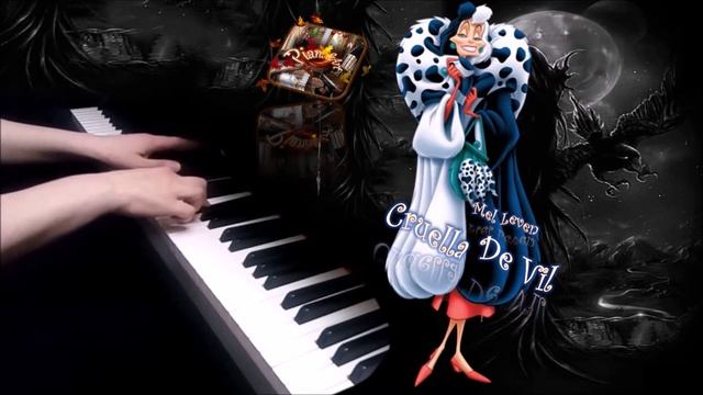 Cruella De Vil / Круэлла Де Виль ("101 далматинец") пианино [НОТЫ + MIDI]