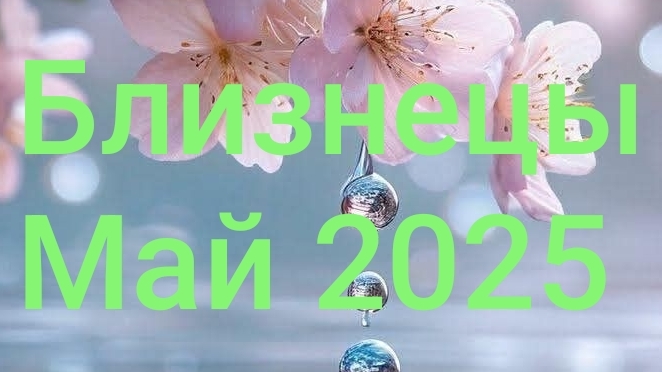 Близнецы. Май 2025 год. 🪻🪻🪻