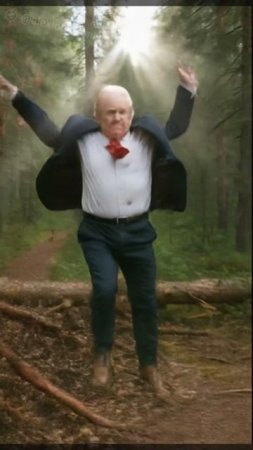 Трамп убегает от Путина #нейросеть #Tramp #Ai