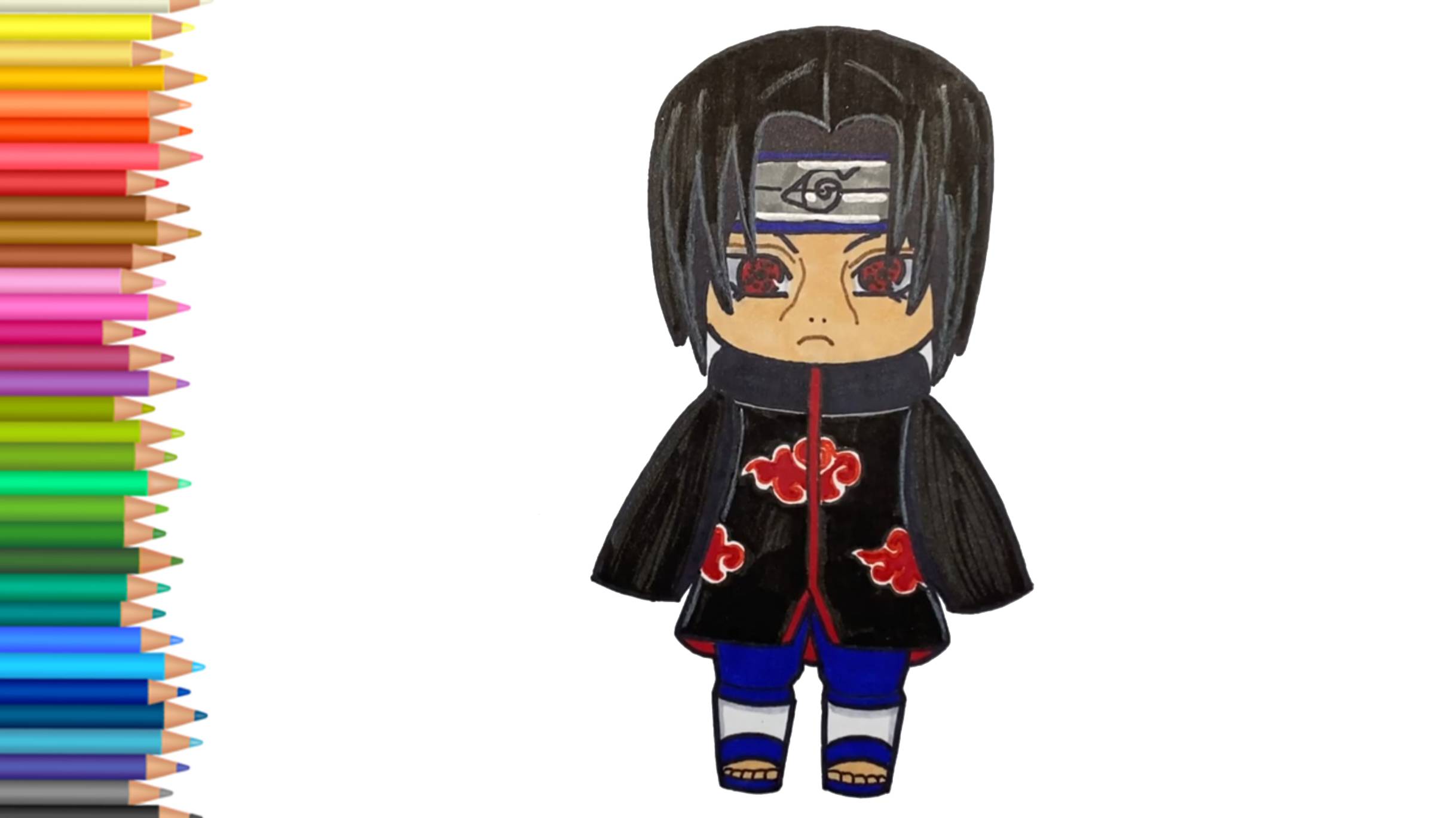 Как нарисовать Итачи Учиха 🙂