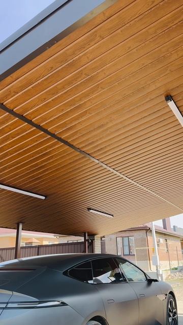 Навес с подшивкой