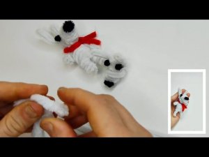 Поделка собака /  DIY / Tutorial / Синельная проволока мастер класс