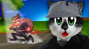 ПУШИСТЫЕ ДЕТЕКТИВЫ: ПРОПАВШАЯ КОЛБАСКА! КОТ МАЛЫШ СТАЛ ДЕТЕКТИВОМ НА 24 ЧАСА! А ну-ка давай-ка