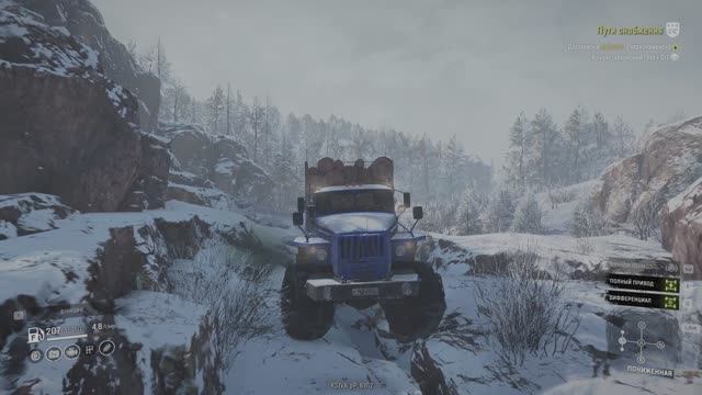 Snow Runner - карта АМУР - Чернокаменcк - Перегоняем технику для выполнения миссий