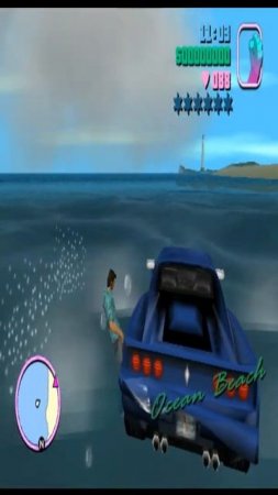 gta vice city swim vidio  #shorts