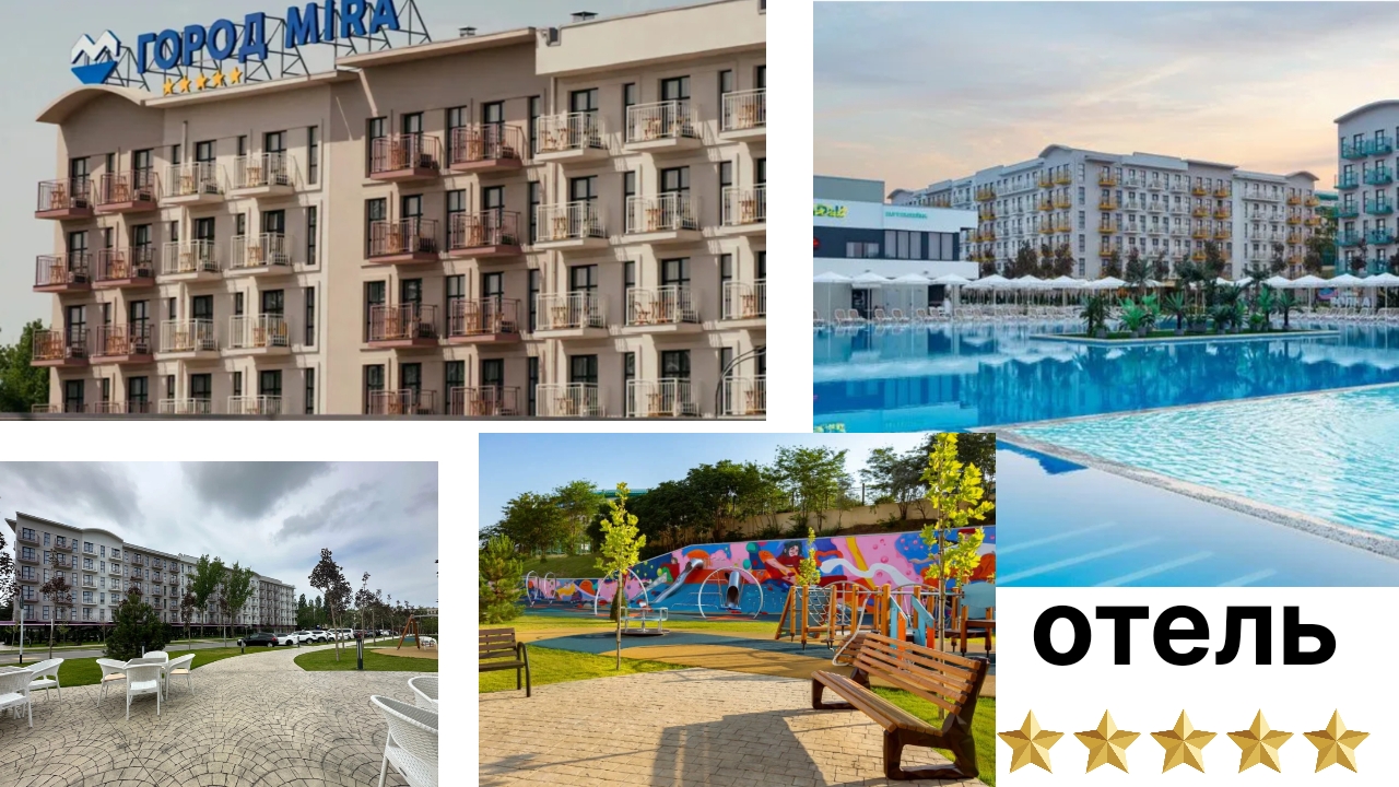 обзор на весь город MlRA в Анапе!