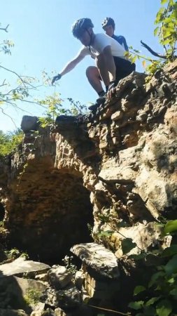 Прыжок в неизвестность😜#shortvideo#shorts#extrime#gopro#приключения#прикол#велосипед#форт