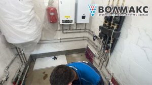 Онлайн-камеры на объекте "Волмакс" - монтаж отопления и водоснабжения в частном доме