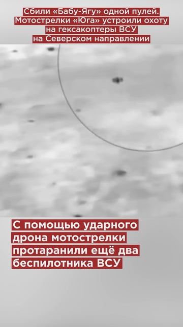 Сбили «Бабу-Ягу» одной пулей. Мотострелки «Юга» устроили охоту на дроны ВСУ на Северском направлении