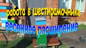 Работа в шестирамочнике. Весеннее расширение