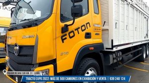 Camiones FOTON: Medianos y remolcadores, en venta en la Tracto Expo