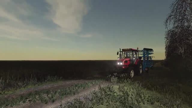Farming Simulator19/Карта Новгородовка/Культивация и контракты.Кейс и мтз 1523