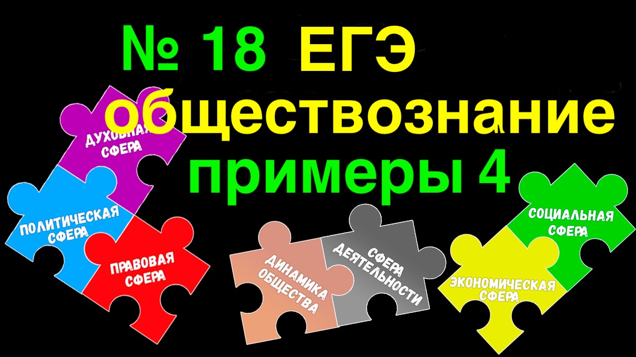 ЕГЭ обществознание | № 18 ЕГЭ примеры решения 4 | Подготовка ЕГЭ Обществознание |