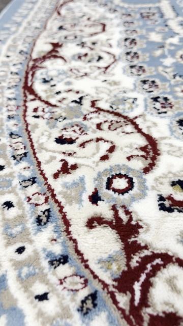 Турецкий ковер на пол MEDISON 2280A_BLUE -BLUE-овал