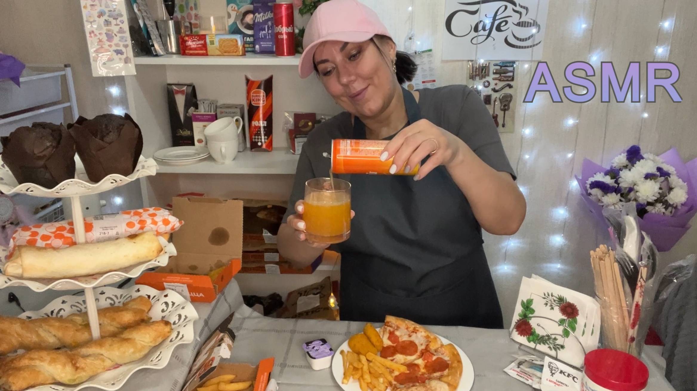 ASMR☕КАФЕ &🍕ПИЦЦЕРИЯ🌯 Ролевая игра😴ПОЛНОЕ ВИДЕО👇СМОТРИТЕ НА БУСТИ и в ПРЕМИУМ Дзен ПО ССЫЛКАМ В