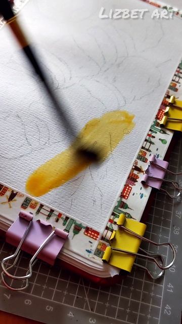 Рисую шашлык🍢 акварелью#tiktok #shorts #art #painting #watercolor #lizbet #asmr