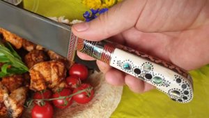 Узбекский нож пчак Галактика от усто Бахрома Юсупова