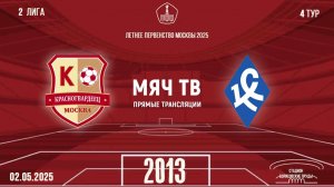 Москворечье 2013 vs Крылья советов 2013 (Начало 02.05.2025 в 09-00)
