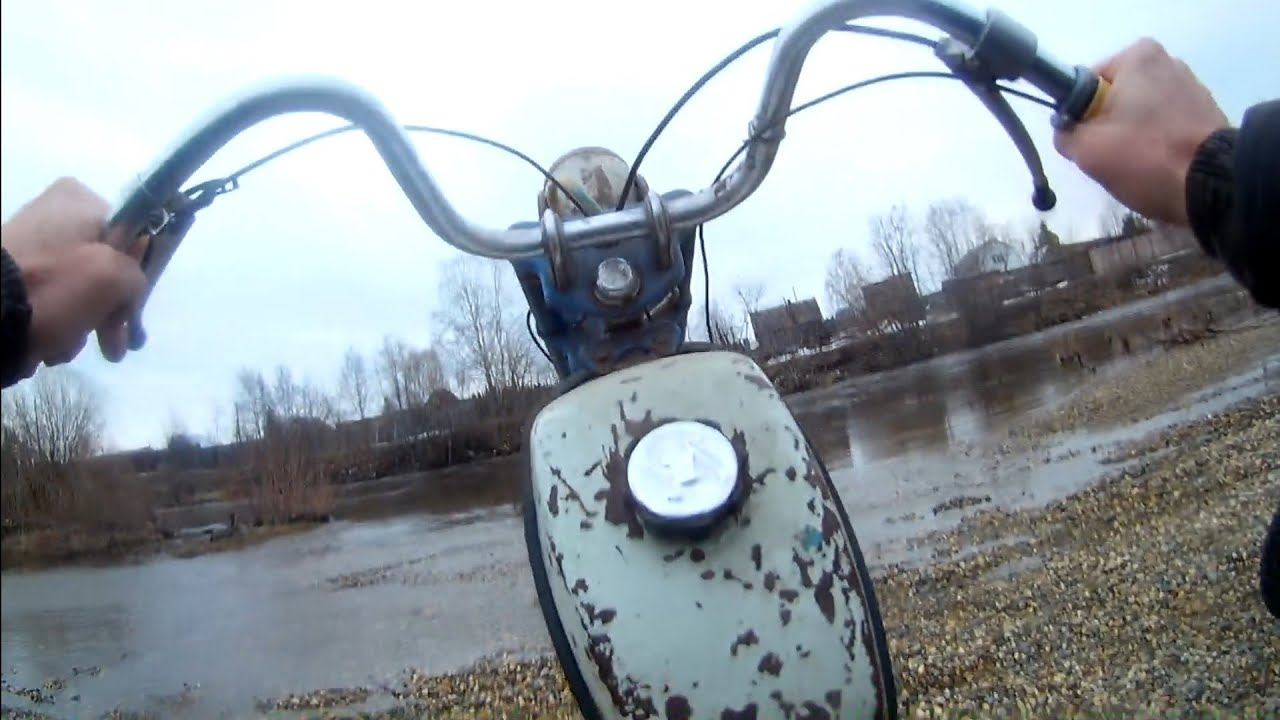 Гоняем на МОПЕДАХ по полям, Рига 11.2 и пит байк.Эндуро по лайту