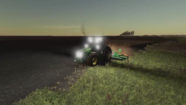Farming Simulator 19/Карта Новгородовка/Культивация полей мтз82.1,1221,1523.джон-дир