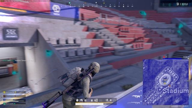 PUBG Battlegrounds Молодая нам помогла затащить