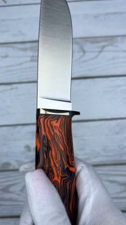 🗡Нож ЕГЕРЬ сталь М398🗡
🔹Рукоять притин мельхиор, микарта.