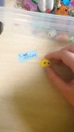 Японский краб поук и фигурки из бисера
