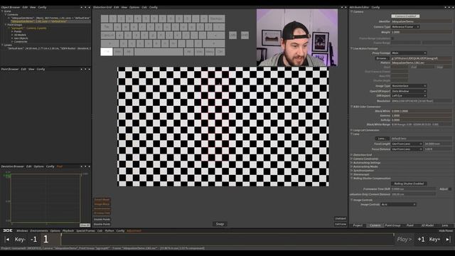 3Dequalizer 4 R8 - Learn Matchmove - Solve Lens Grid Distortion - part 4