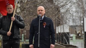 Торжественная церемония передачи копии Знамени Победы.