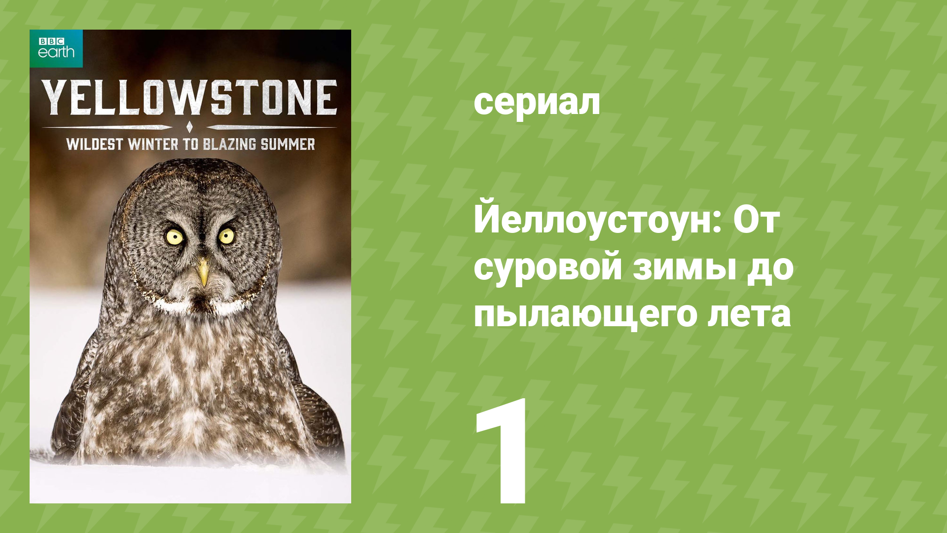 Йеллоустоун: От суровой зимы до пылающего лета 1 серия (документальный сериал, 2017)
