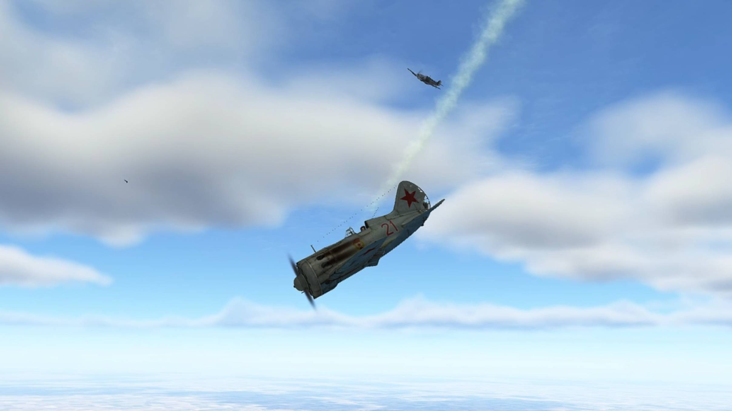 Bf109E7 против И-16 . Подмосковье. VR