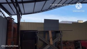 Изготовление волновых красивых навесов из поликарбоната