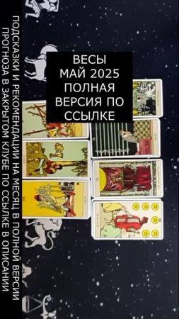ВЕСЫ МАЙ 2025