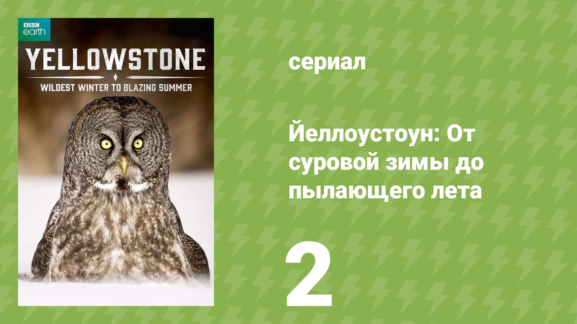 Йеллоустоун: От суровой зимы до пылающего лета 2 серия (документальный сериал, 2017)