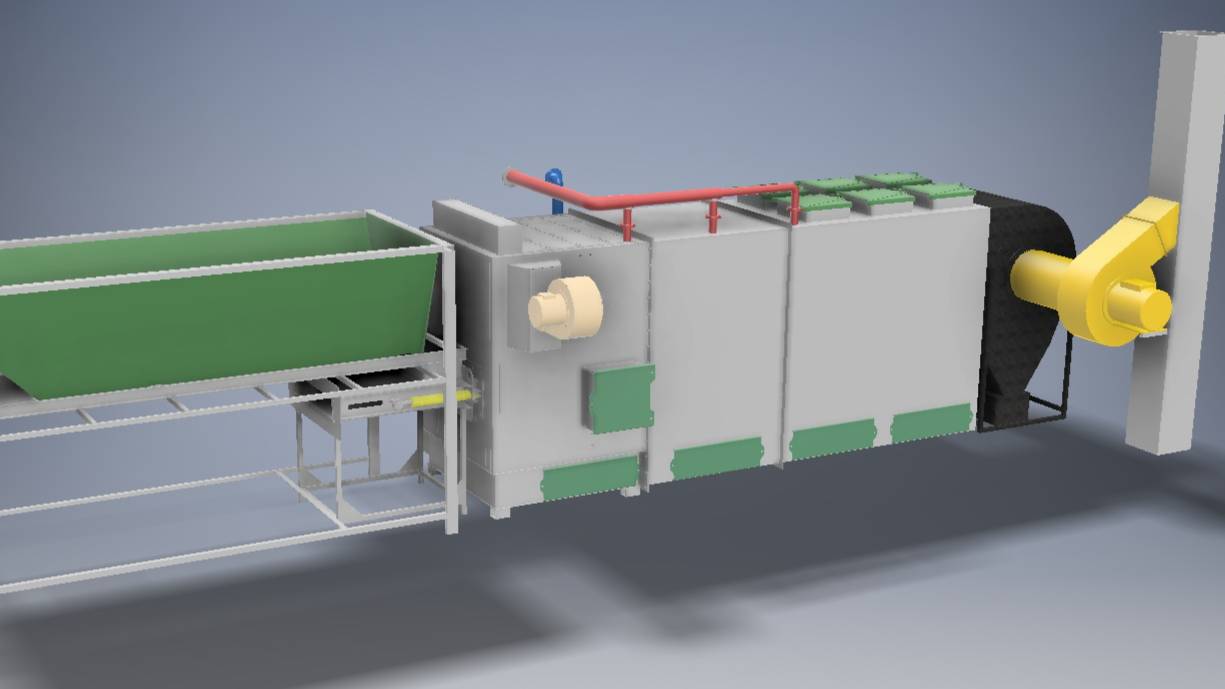 Котел опилках и щепе 1500 кВт. Производство ООО "Предприятие ГРВ"
