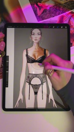 Эскизы нижнего белья. Приходи на пробный бесплатный курс 🎁 подробности в описании