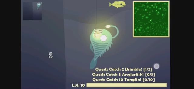Играю в Cat goes fishing (часть 25). Выполняю квесты и ловлю акулу.