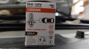 Замена лампы ближнего света на пробеге 121ткм. OSRAM BILUX 60 55W.