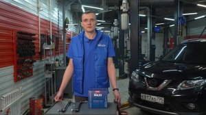 Замена задней ступицы и передних стоек стабилизатора на NISSAN X-TRAIL 2017 года