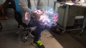 Часть робота в виде Голограммы. LED технология.