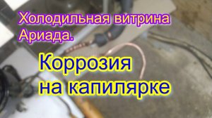 Холодильная витрина Ариада. Коррозия на капиллярке