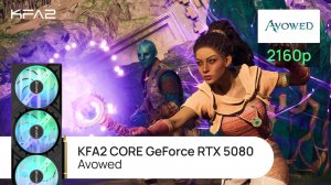 Тест видеокарты KFA2 CORE GeForce RTX 5080 Black в Avowed | 2160p (4K) разрешение