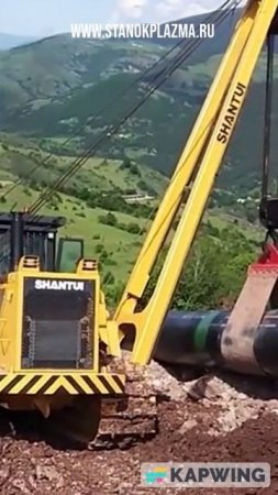 #tubing  #shantui  Трубоукладчик нефтяных и газовых труб #shorts